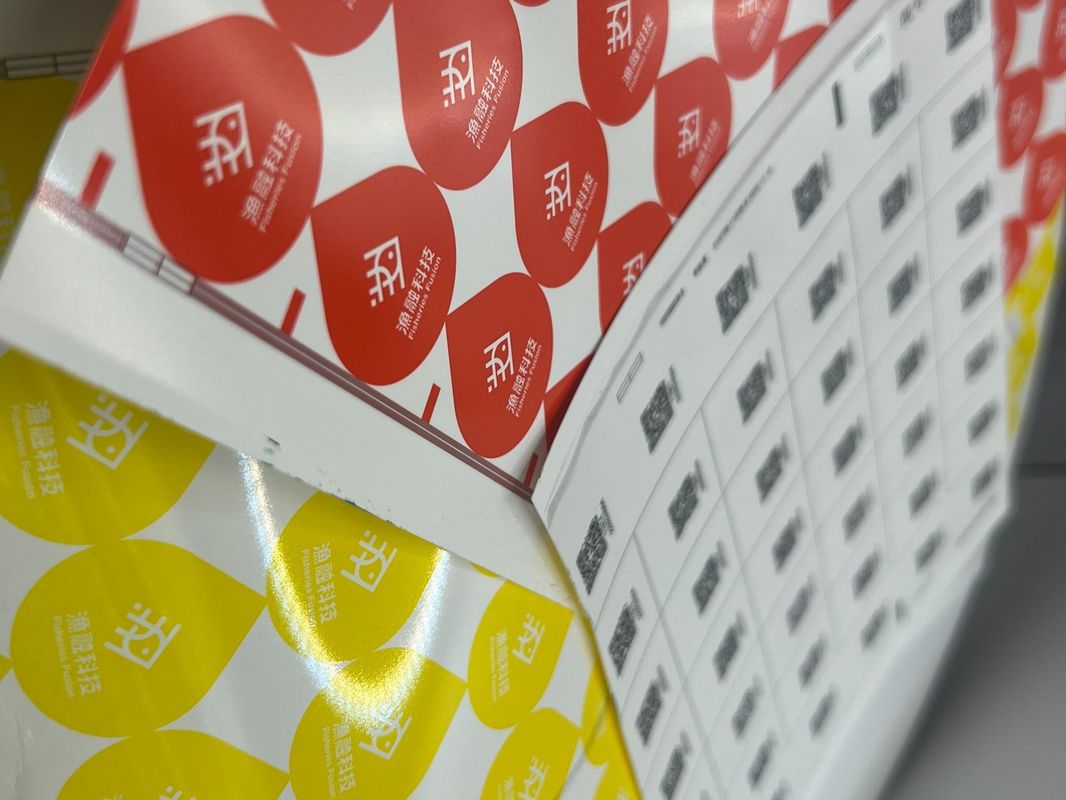 Waterproof Transparent Sticker Paper Roll Printing Custom Logo Adhesive ...