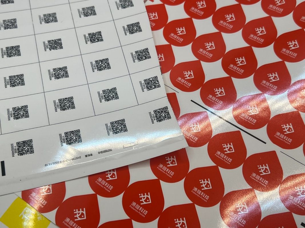 Waterproof Transparent Sticker Paper Roll Printing Custom Logo Adhesive ...