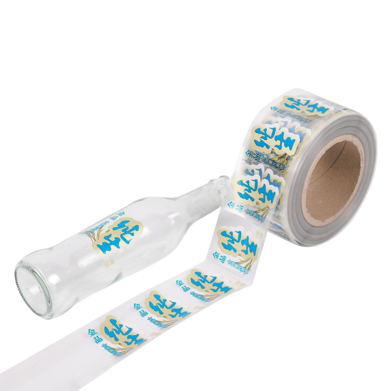 Transparent Sticker Printing for Brandy Whisky Vodk bottle label label ...