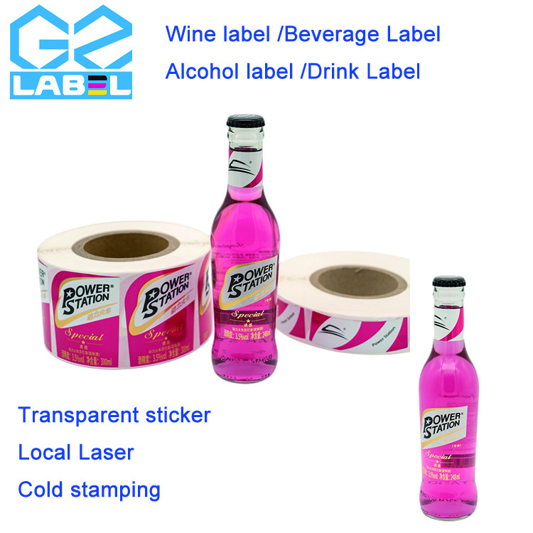 PVC Transparent Waterproof Drink Bottle Labels Water Bottle Label ...