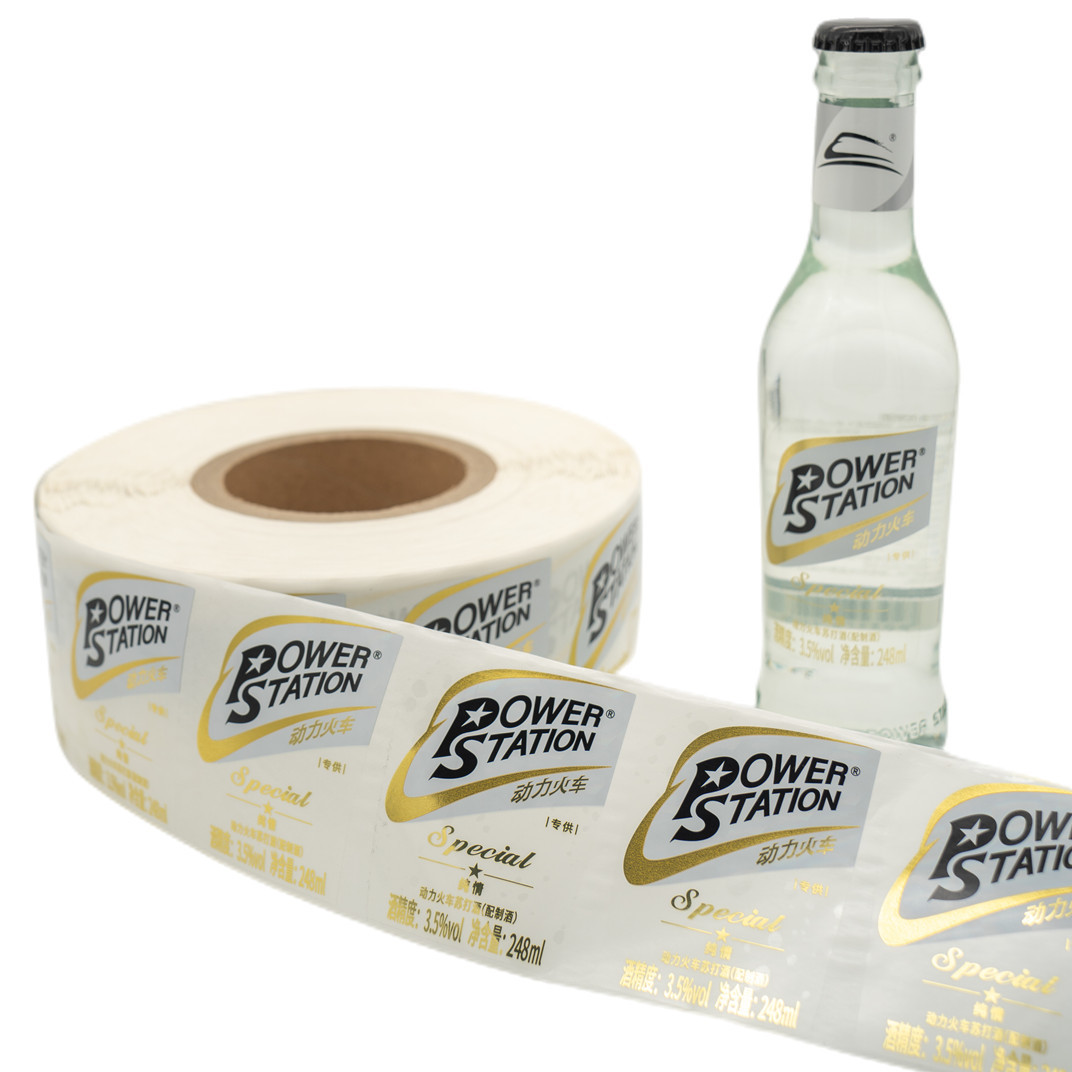 Waterproof Round wine bottle Labels Sticker food and beverage labels